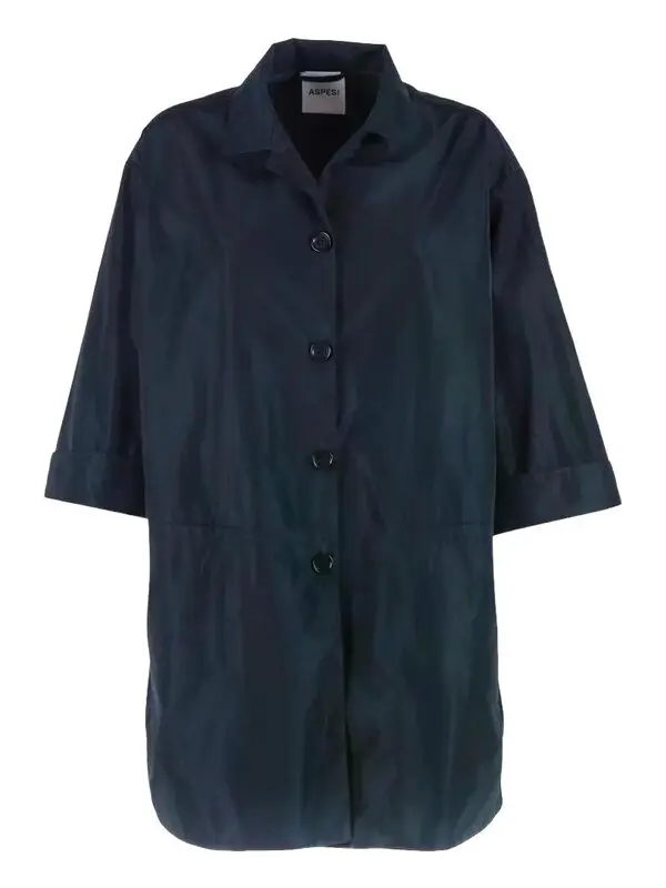 Aspesi Button-down Coat - Blue