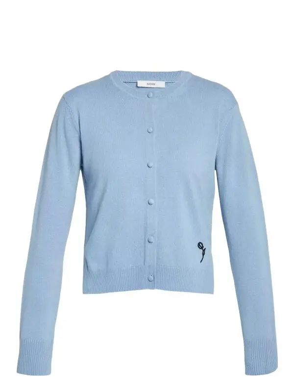 Erdem Crew-neck Cardigan - Blue