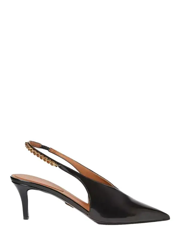 Stella McCartney Point-toe Heeled Slingback Pumps - Black