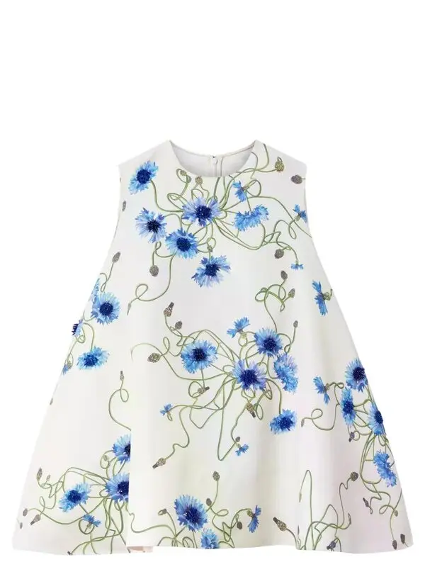 Stella McCartney Floral-print Mini Dress - White