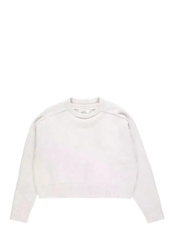 Loulou De Saison Crew-neck Cropped Sweater - Neutrals