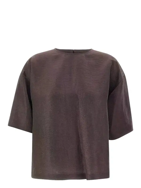 BOSS Short-sleeve Blouse - Brown