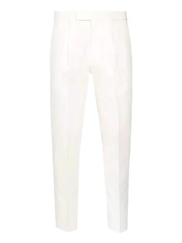 Zegna Pleated Tailored Trousers - White