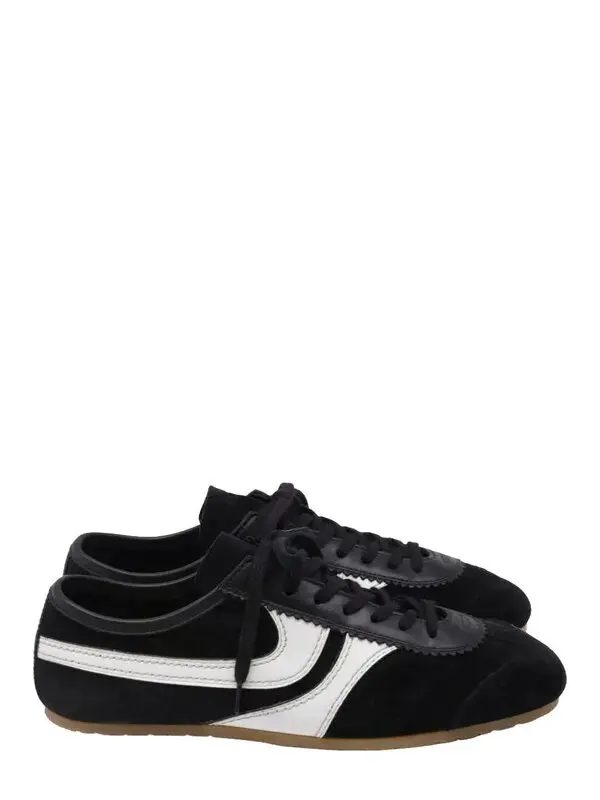 Dries Van Noten Lace-up Suede Sneakers - Black