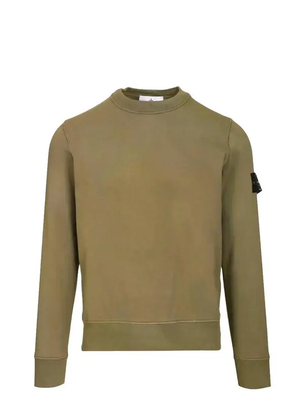 Stone Island Logo-patch Sweatshirt - Green