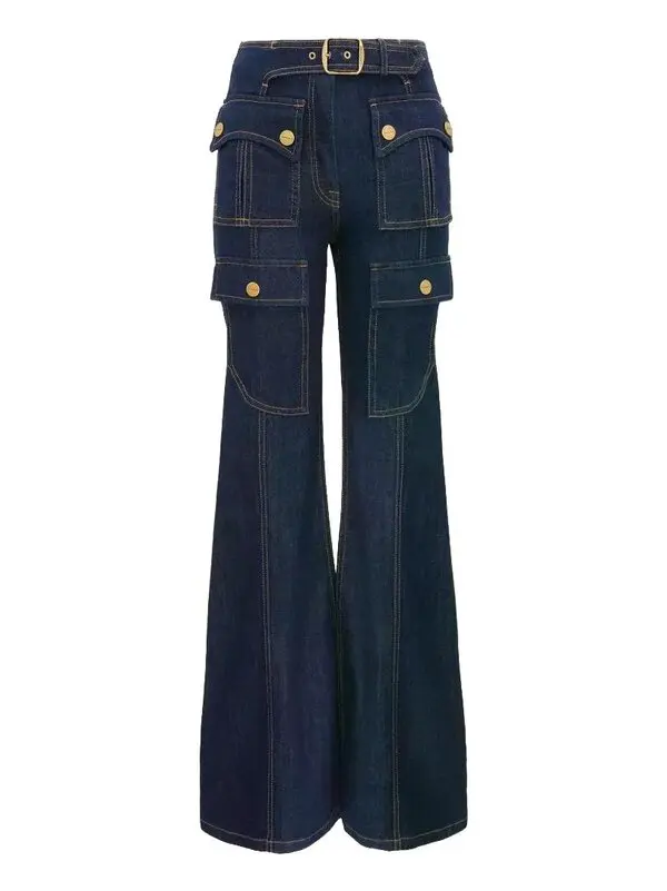 Zimmermann Luna Flared Jeans - Blue
