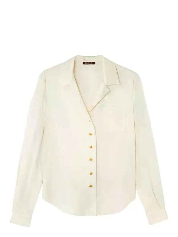 Loro Piana Ketty Button Shirt - Neutrals