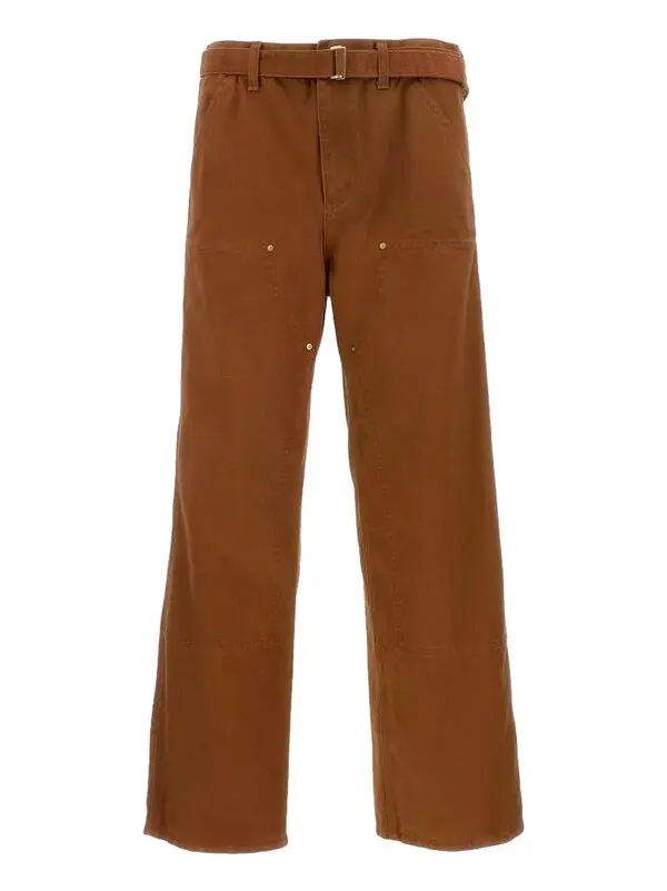 Sacai X Carhartt Belted Trousers - Brown
