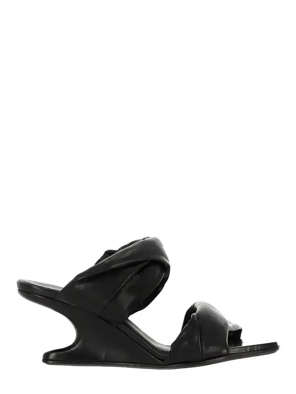 Rick Owens Twisted Cantilever Sandals - Black