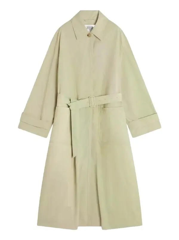 Maison Kitsuné Belted Trench Coat - Neutrals