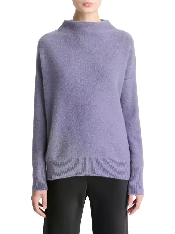 Vince Funnel-neck Pullover - Purple
