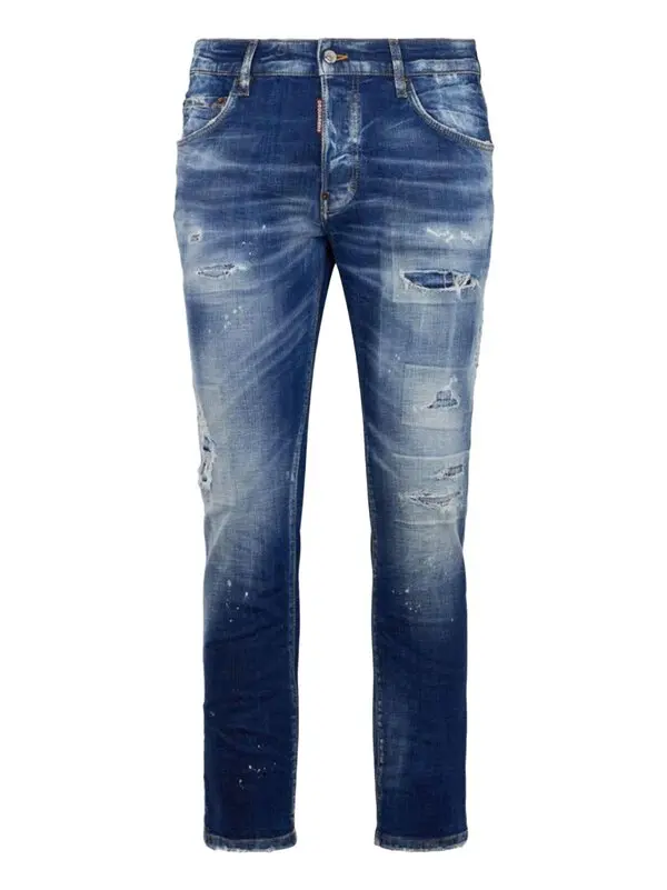 Dsquared2 Medium Wash Skater Jeans - Blue