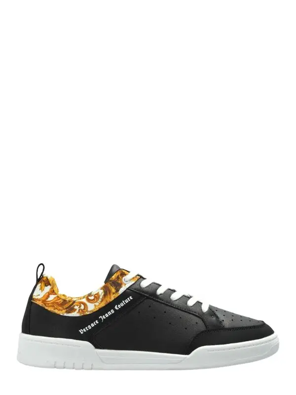 Versace Baroque Detail Sneakers - Black