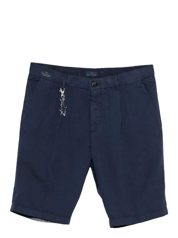 Paul & Shark Cotton And Linen Bermuda Shorts - Blue