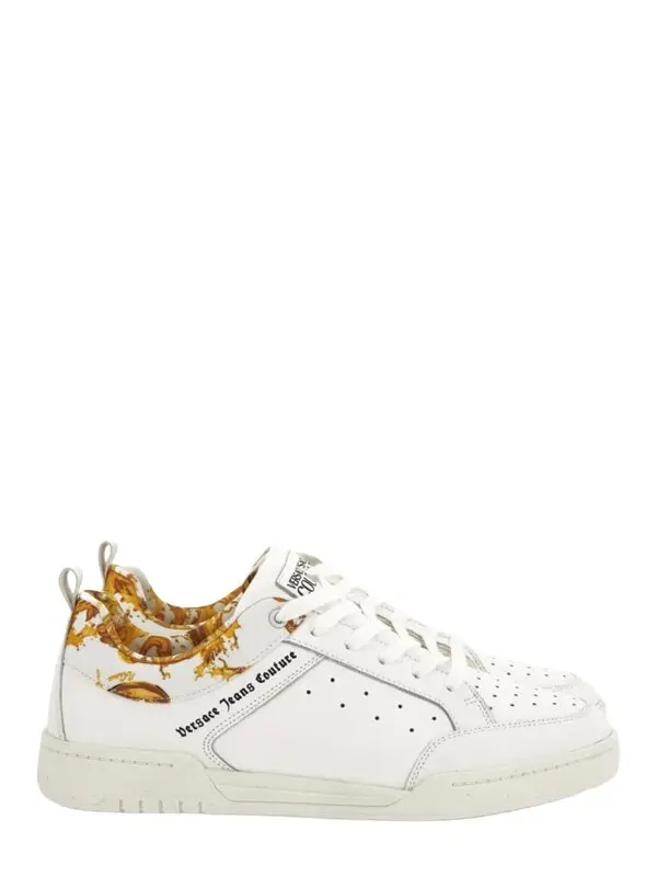 Versace Baroque Detail Sneakers - White