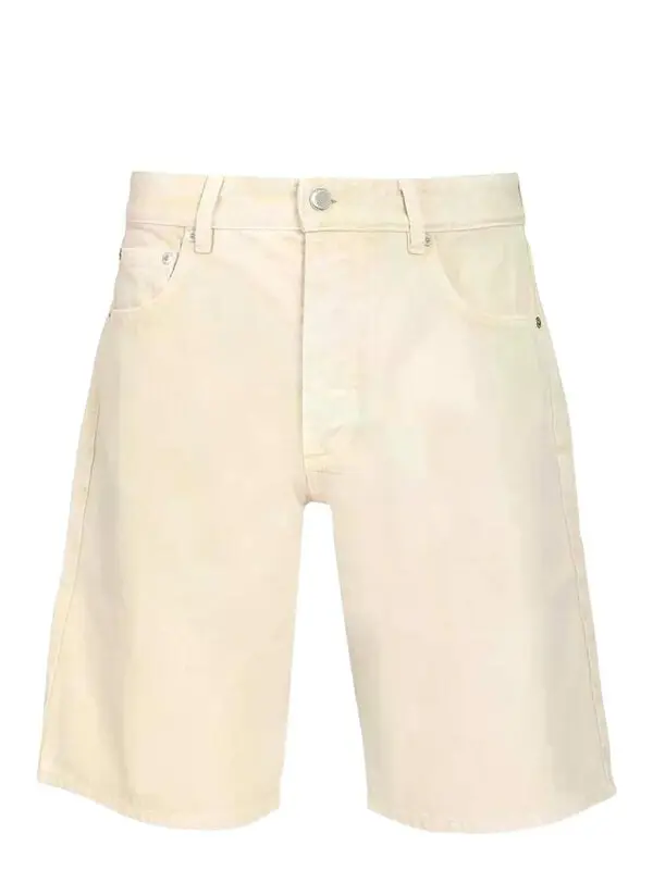 ICON DENIM LOS ANGELES Button Detailed Shorts - Neutrals