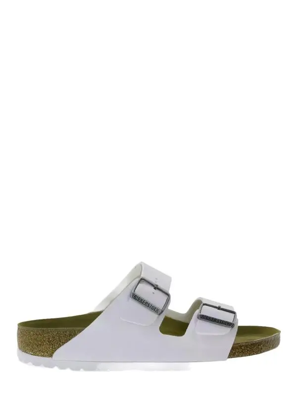 BIRKENSTOCK Arizona Buckle-fastening Leather Sandals - White