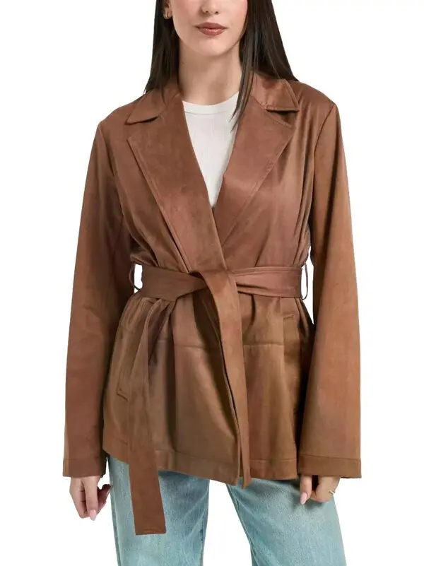 Liu Jo Belted Jacket - Brown