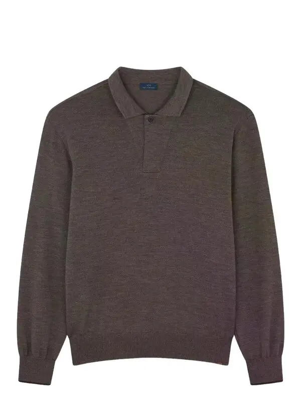 Paul & Shark Buttoned Polo Shirt - Brown