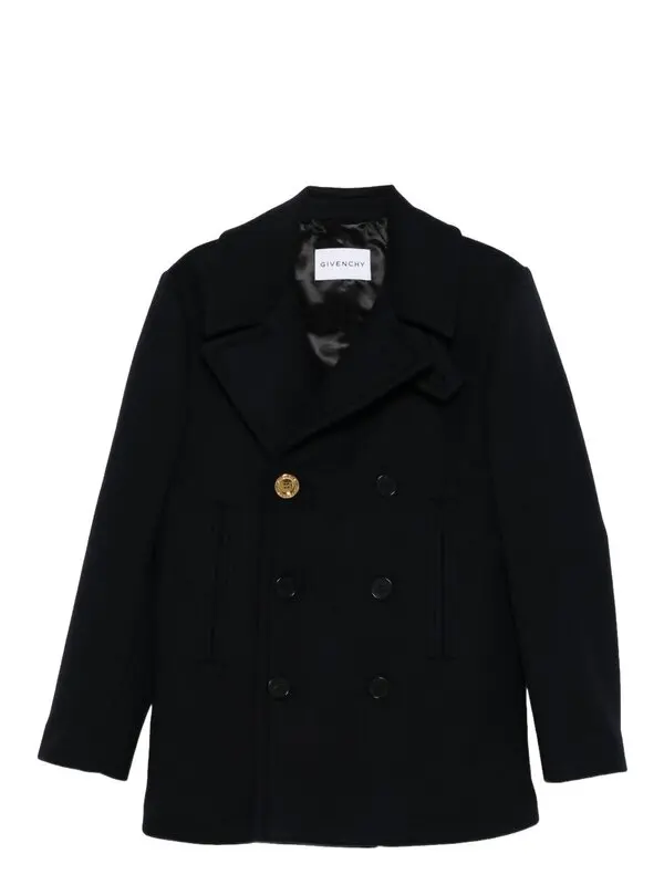 Givenchy Wool Double-breasted Jacket - Blue
