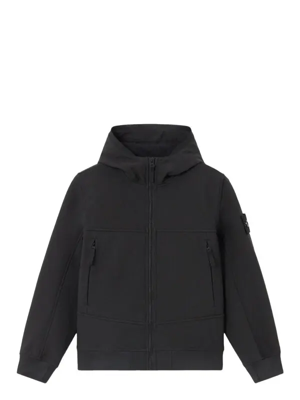 Stone Island Hooded Jacket - Black