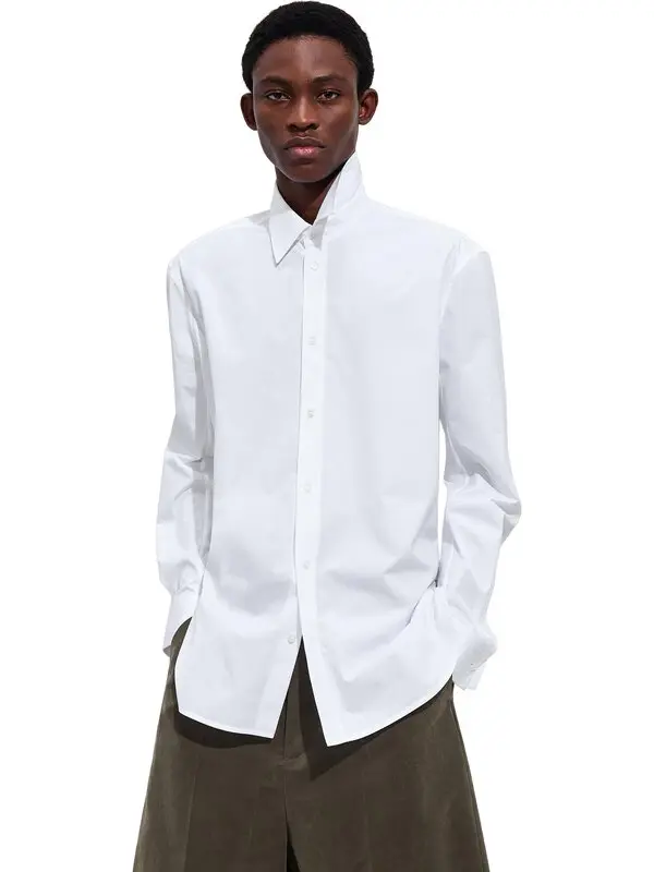 Bottega Veneta Cotton Poplin Shirt - White