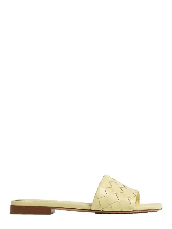Bottega Veneta Parco Flat Mule - Butter Yellow
