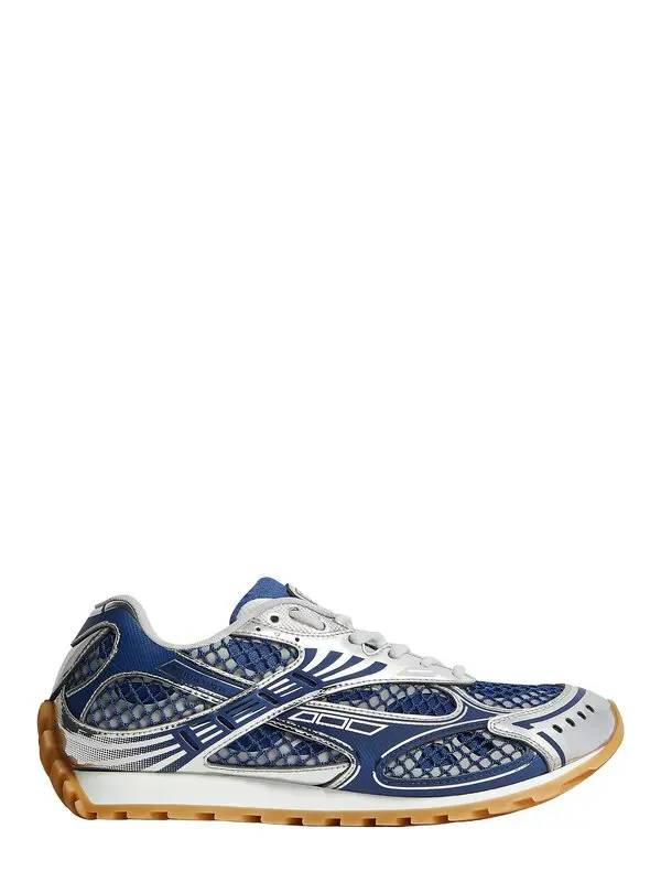 Bottega Veneta Orbit Lace-up Sneaker - Blue Venezia/silver