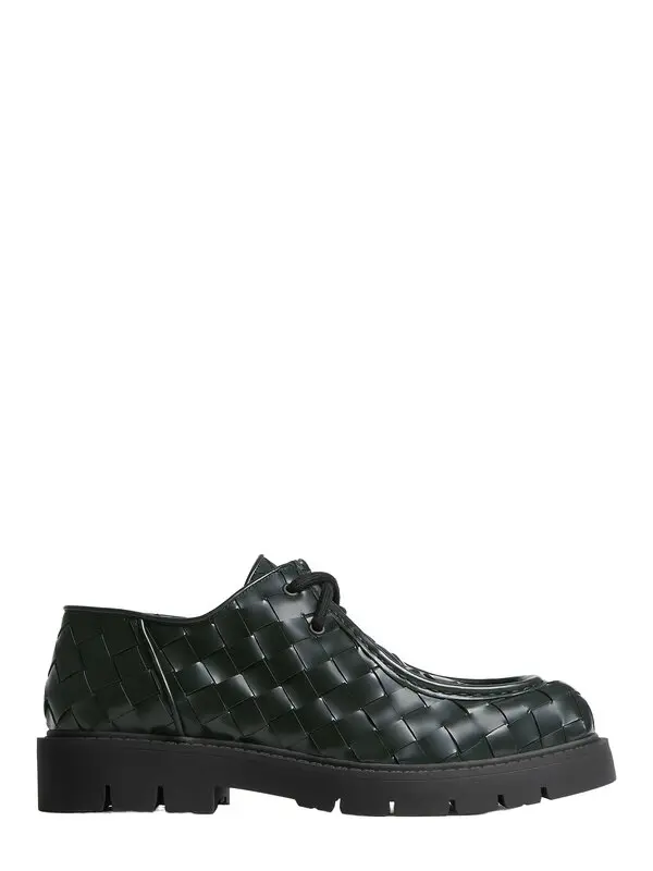 Bottega Veneta Haddock Lace-up Shoe - Dark Green