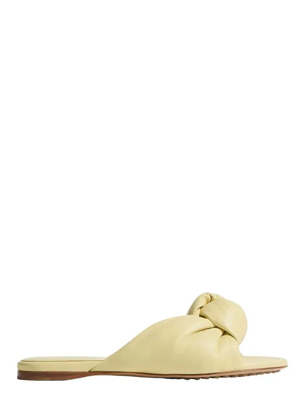 Bottega Veneta Cherry Flat Mule - Butter Yellow