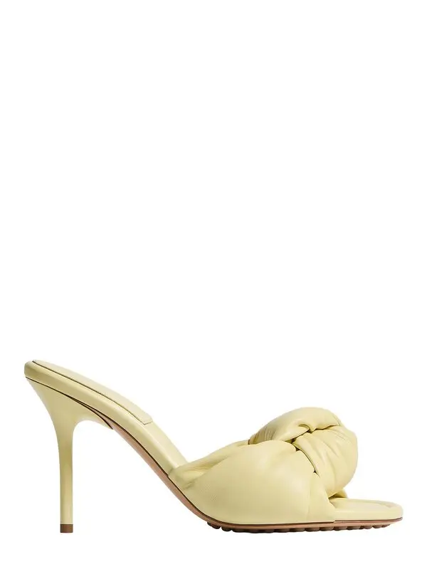 Bottega Veneta Leather Mule Sandal - Butter Yellow
