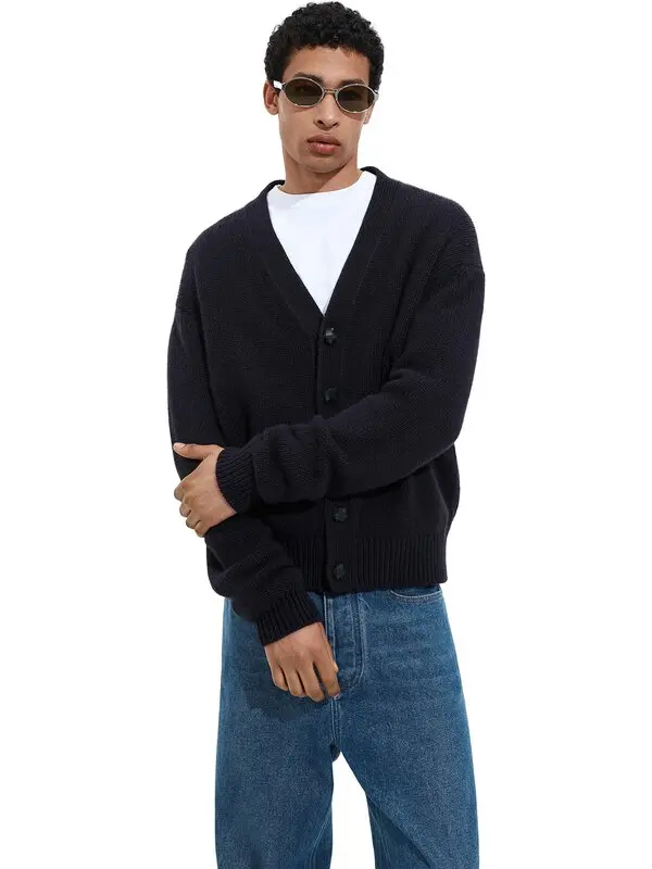 Bottega Veneta Cashmere Cardigan - Midnight Blue