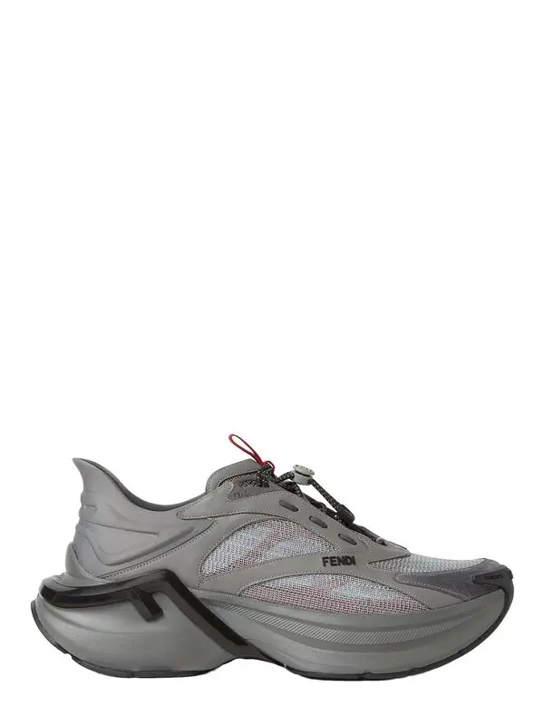 Fendi Slip-on Running Sneakers - Grey