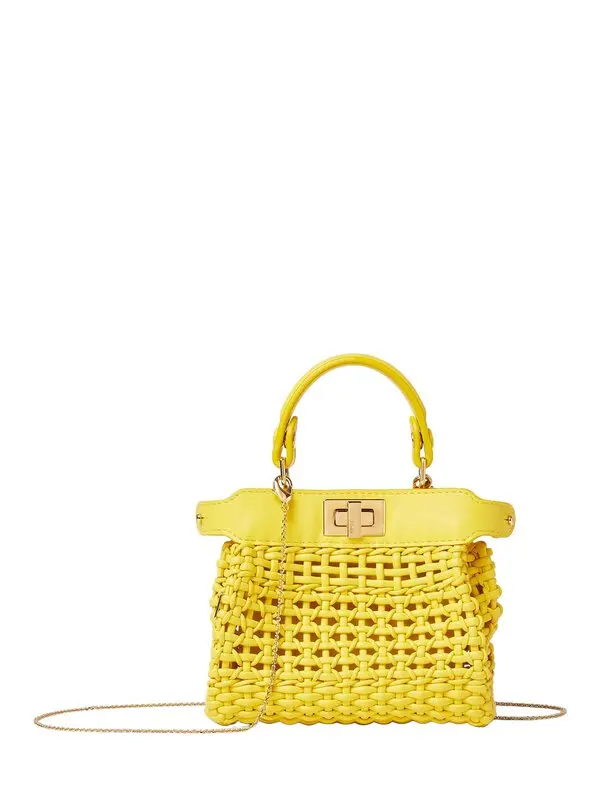 Fendi Nano Peekaboo Bag - Yellow