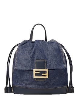 Fendi Ff Clasp Backpack - Blue