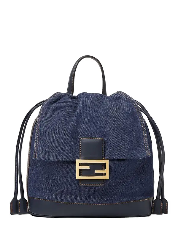 Fendi Ff Clasp Backpack - Blue