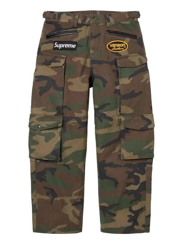 Supreme X Vanson Leathers Cordura Pant - Green