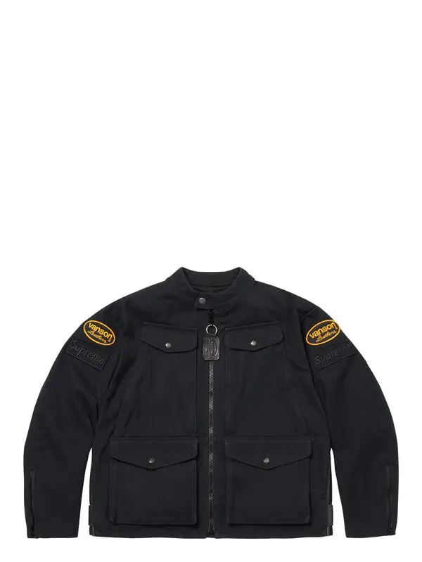 Supreme X Vanson Leathers Cordura Jacket - Black