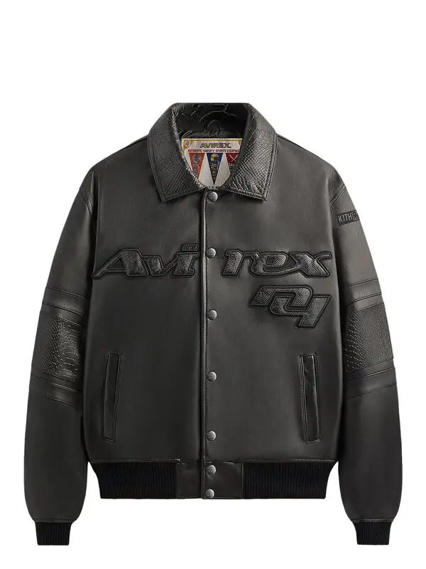 Kith Records For Avirex Legend Bomber Jacket - Black