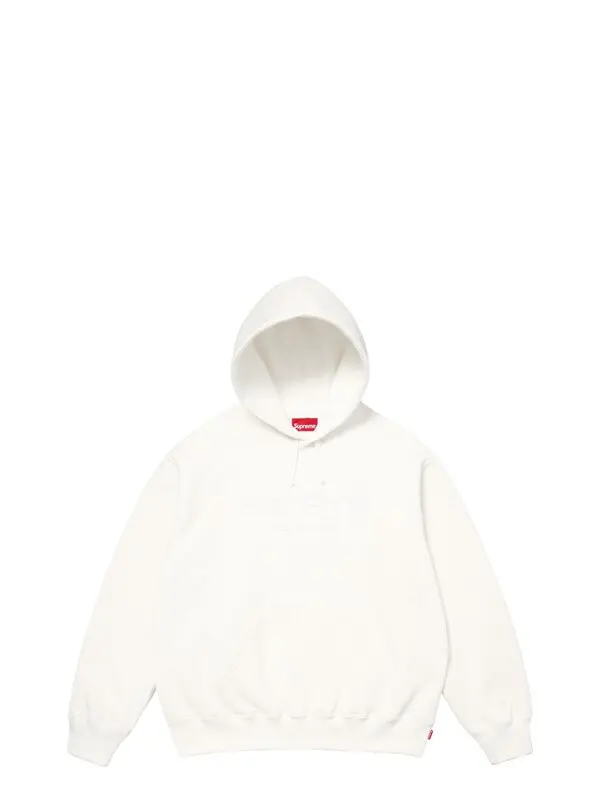 Supreme Classic Logo Hooded Sweatshirt - White