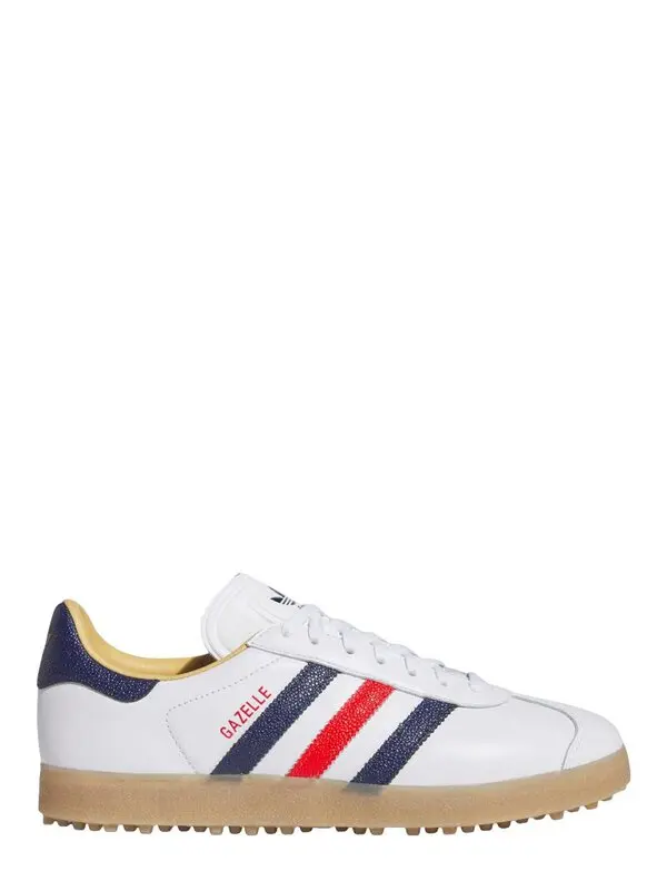 Adidas Gazelle Leather Spikeless Golf Sneakers - White