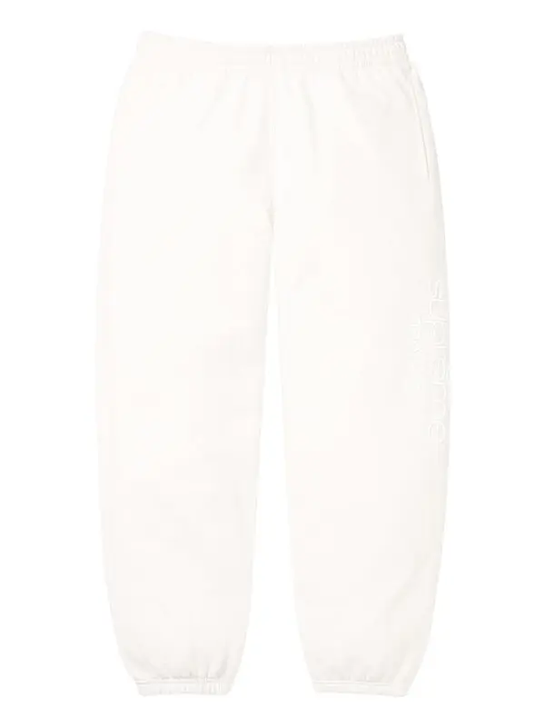 Supreme Classic Logo Sweatpant - White