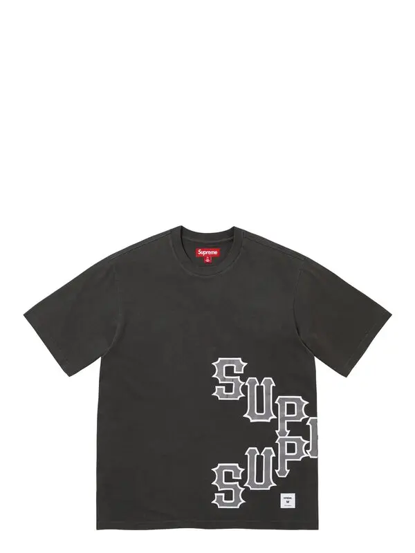 Supreme Cracked Spellout Short-sleeve Top - Black