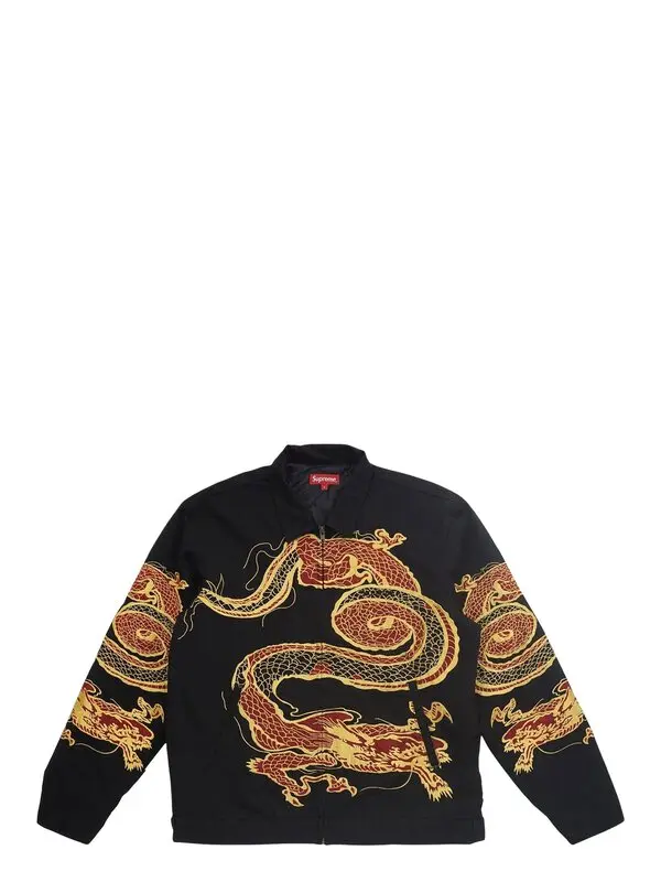Supreme Dragon Work Jacket - Black