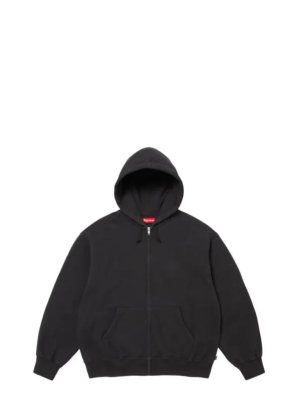 Supreme Cut Out Zip Up Hooded Sweatshirt - Black