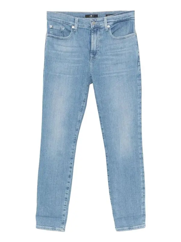 7 For All Mankind Bloom Skinny Jeans - Blue