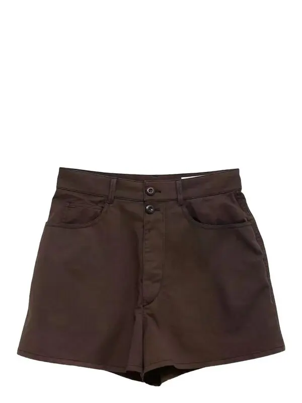 LEMAIRE Button Shorts - Brown