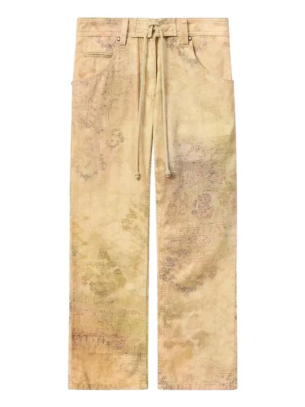 Isabel Marant Abstract-pattern Trousers - Neutrals