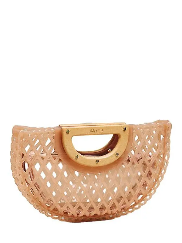Dolce Vita Solandra Half-moon Clutch - Blush