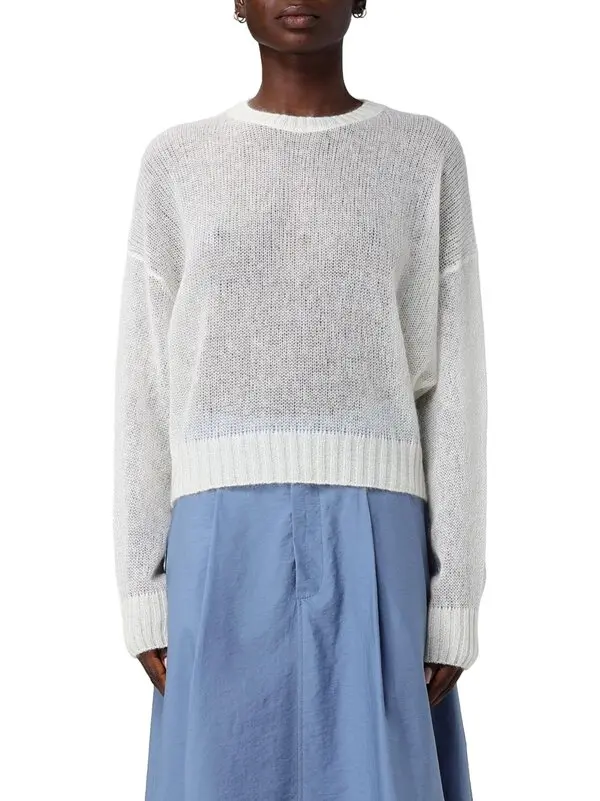 Brunello Cucinelli Mohair Blend Crewneck Pullover - Cream